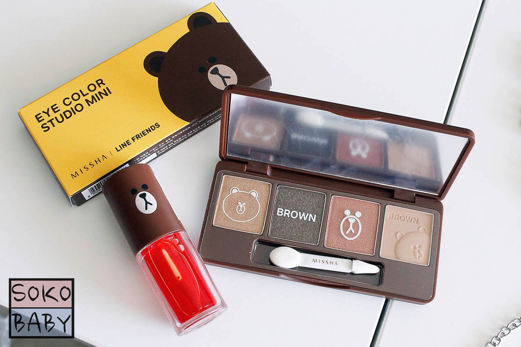 Missha X Line Character Collab – 02 Brown Brownie Palette